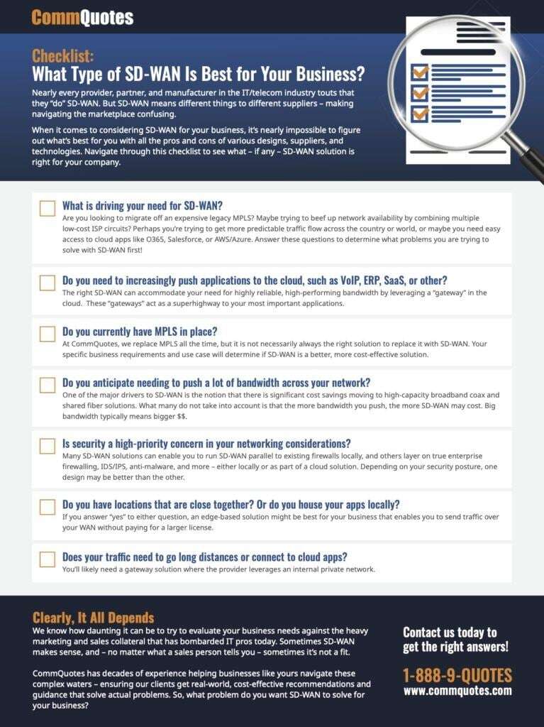Which Type Of SD-WAN Is Best For Your Business? | Checklist